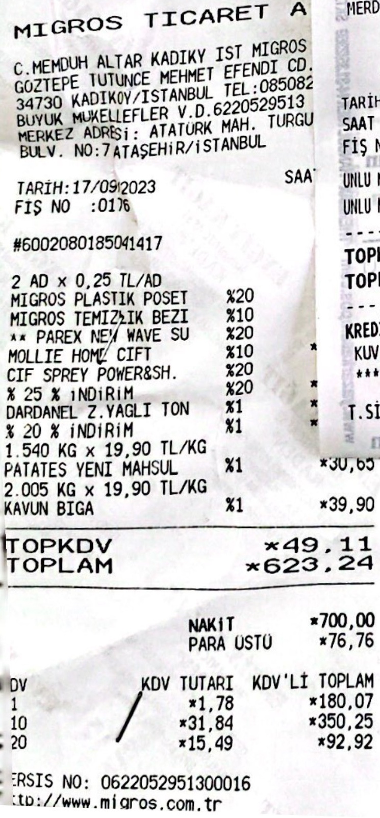 receipts-II Object Detection Dataset by troubadour