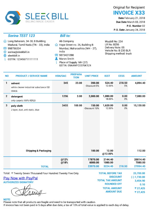 Invoice Field Detection 2 Object Detection Dataset By Parth