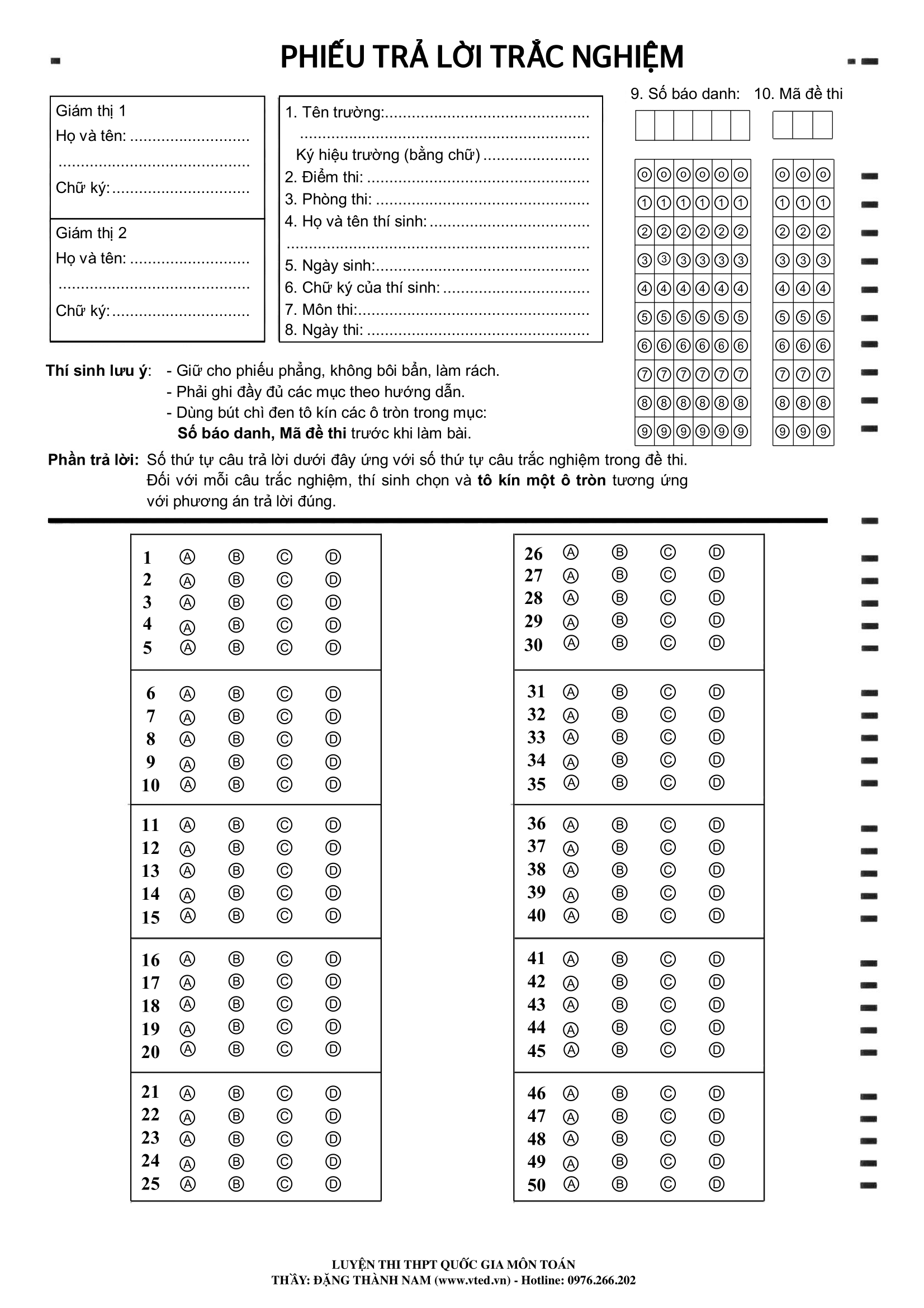 Automatic multiple choice marking Object Detection Dataset by Hanoi university of scient and ...
