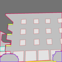 building-facade-segmentation-augmention Instance Segmentation Dataset ...