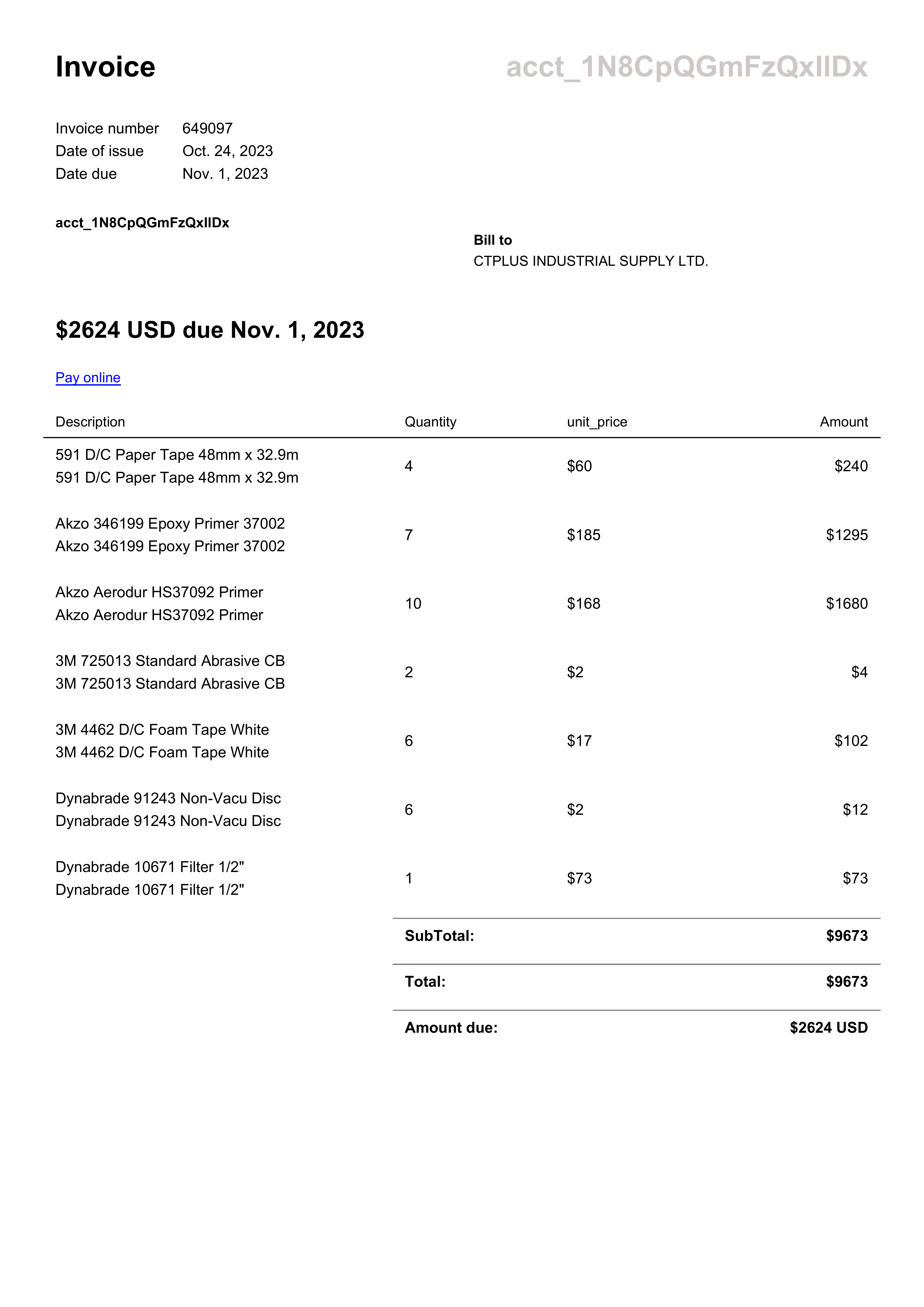 Invoice_data Object Detection Dataset and Pre-Trained Model by Personal